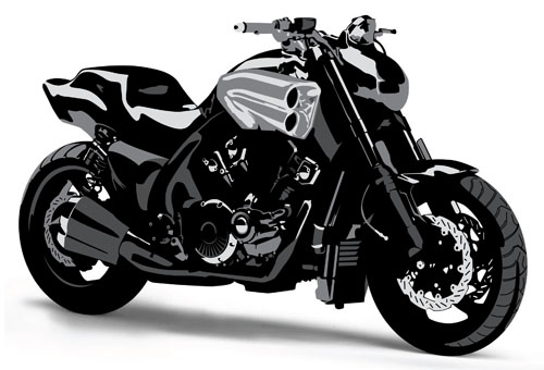 Moto vectorizada - Imagui