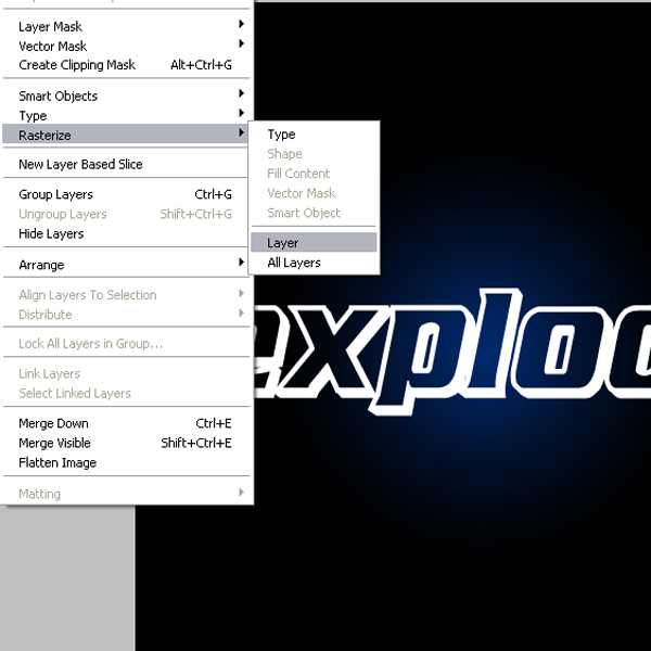Exploding Text Effect Text Effects