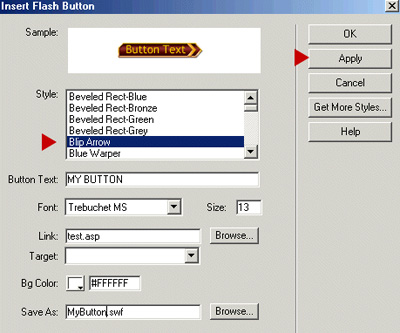 Dreamweaver 4 Flash Buttons | HTML Tutorials