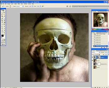 Bone Face Photoshop