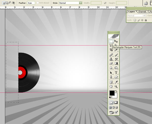 How to Create Record Disc Wallpaper | Drawing Techniques