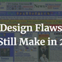 Five Basic Design Flaws New Websites Still Make in 2020 | Web Design ...